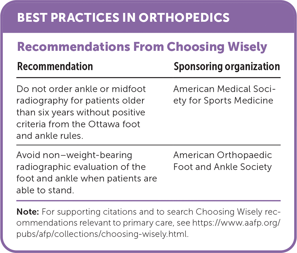 Common Foot Fractures | AAFP