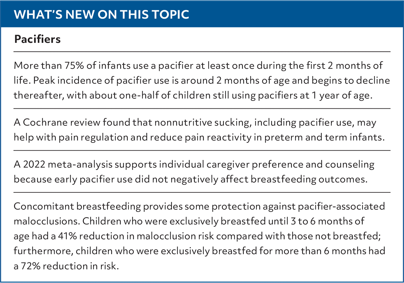 Pacifiers: Common Questions and Answers | AAFP