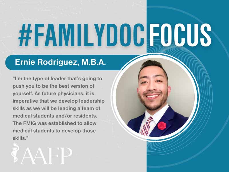 Student Brings Businesslike Approach to FMIG | AAFP