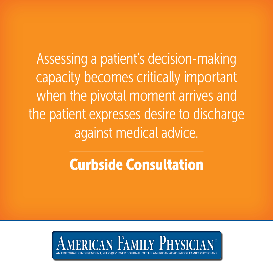 The Challenges of Discharge Against Medical Advice: Conflict and ...