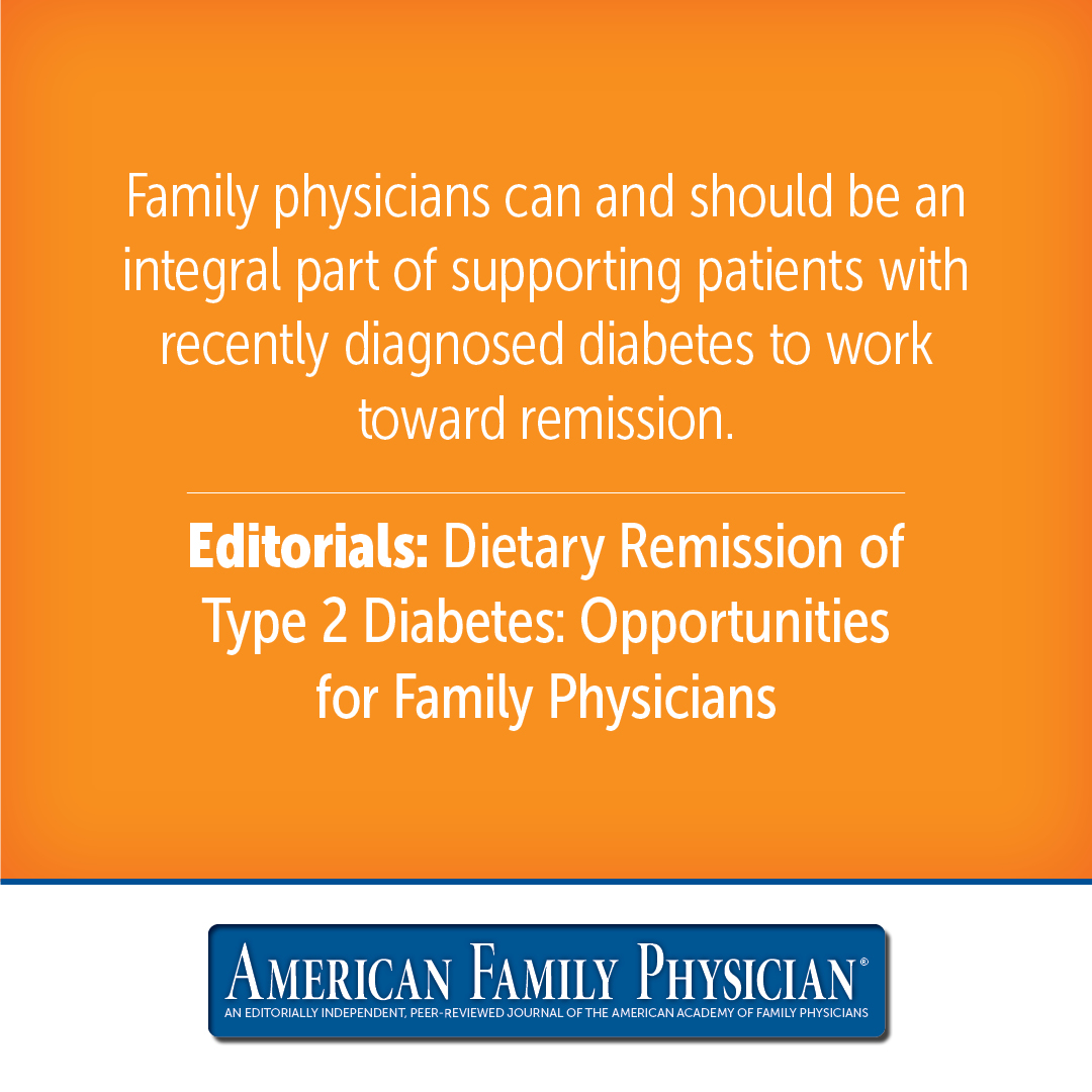 Dietary Remission of Type 2 Diabetes: Opportunities for Family ...