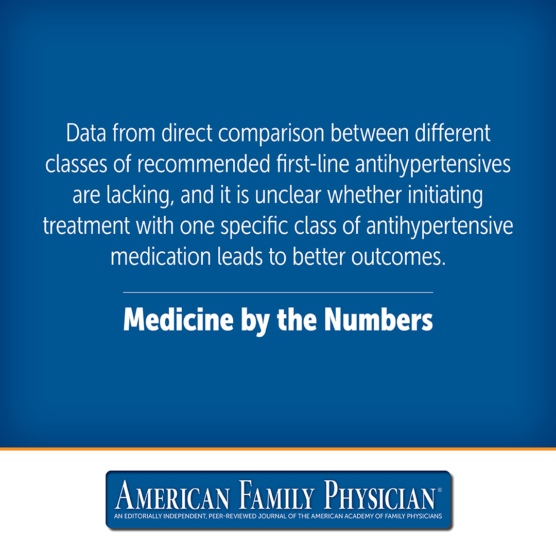 Thiazide Diuretics vs. Other Antihypertensive Drug Classes for First ...
