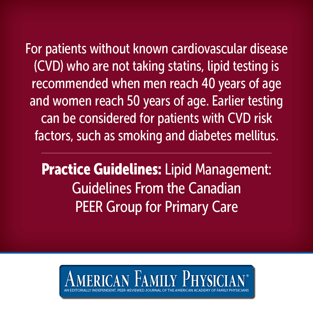 Lipid Management: Guidelines From the Canadian PEER Group for Primary ...
