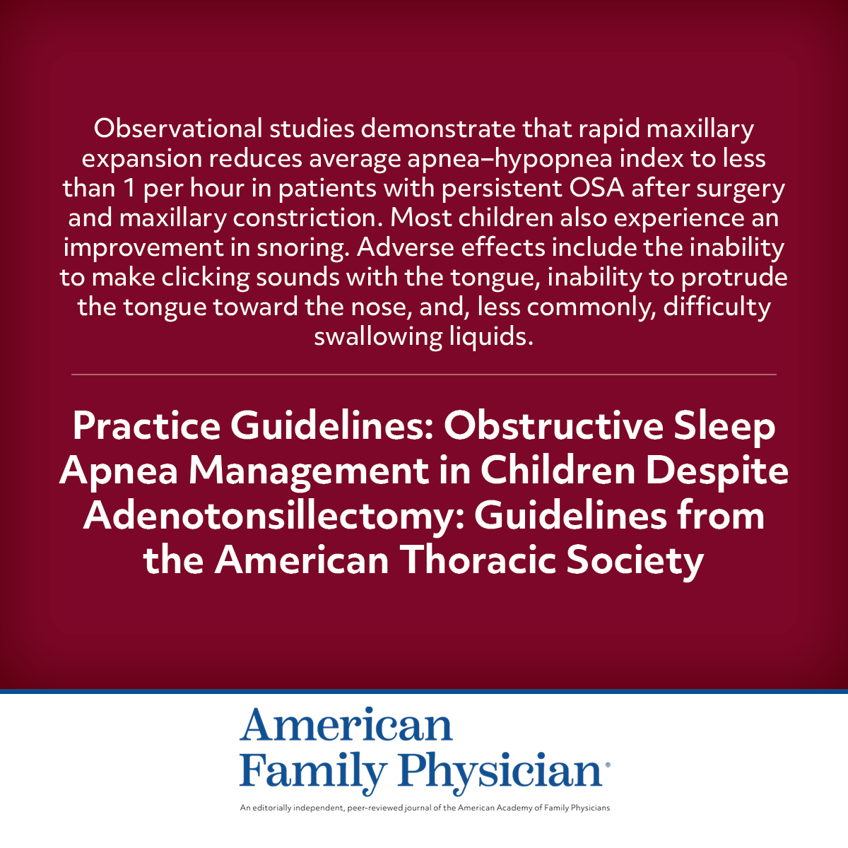 Obstructive Sleep Apnea Management in Children Despite ...